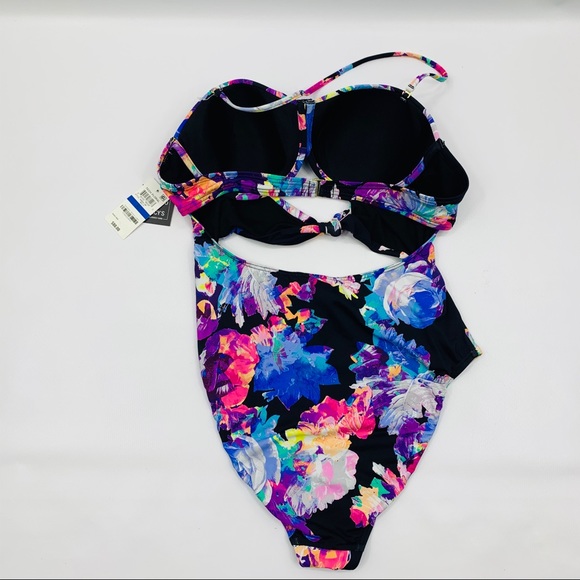 Bar III | Swim | Bar Lll Keyhole Tech Floral One Piece Swimsuit | Poshmark